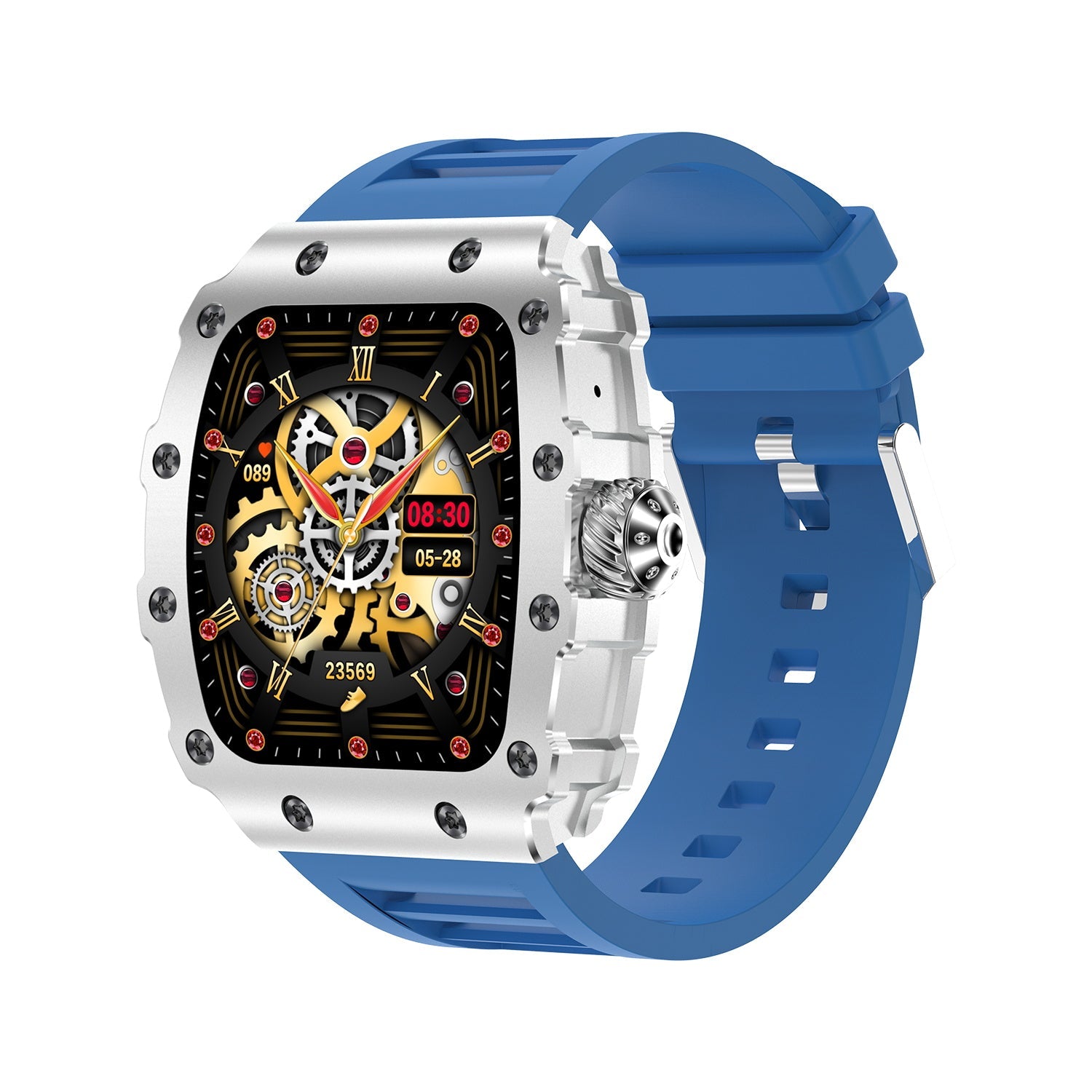 Reloj inteligente deportivo Monarch - Plata - MyBat Pro